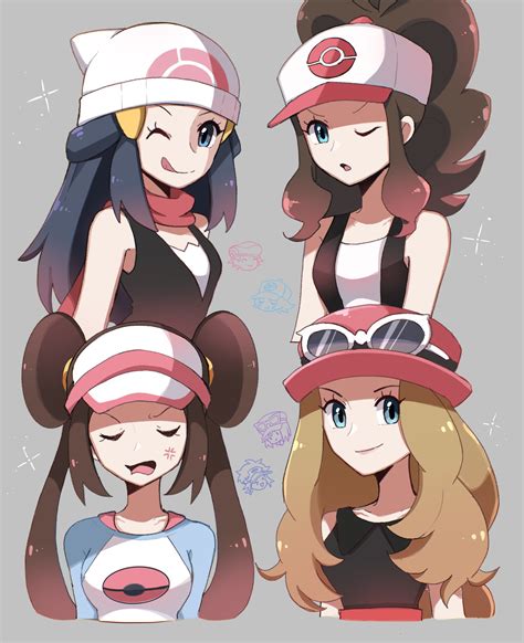 Dawn Rosa Hilda Serena Hilbert And More Pokemon And More