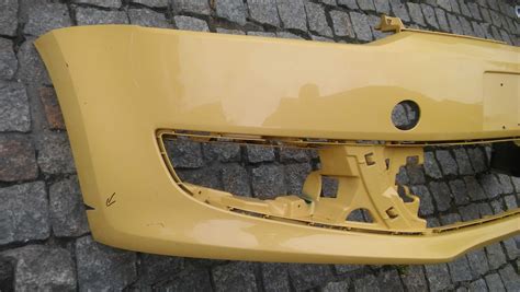 VW Polo 6R0 od 09r zderzak przód maska pokrywa silnika ŻÓŁTY LB1B oryg
