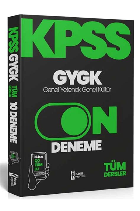 İsem Yayıncılık 2024 KPSS Genel Yetenek Genel Kültür 10 Paket Deneme