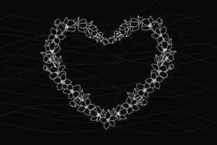 Floral Wreath Heart Frame SVG Graphic By Artgraph Creative Fabrica