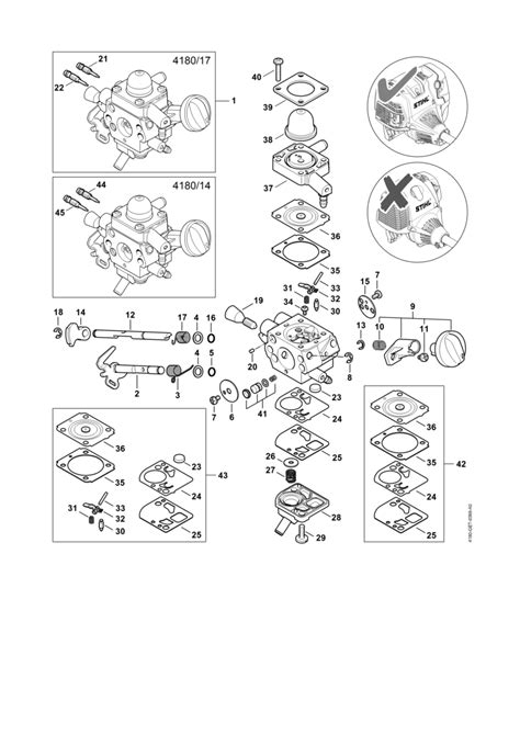 Stihl FS131R Carburetor Lawn Turfcare Machinery Parts