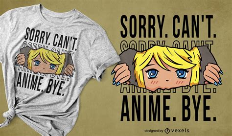 Descarga Vector De Diseño De Camiseta Con Cita De Anime Genial