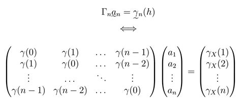 a complete introduction to time series analysis with r durbin levinson algorithm by hair