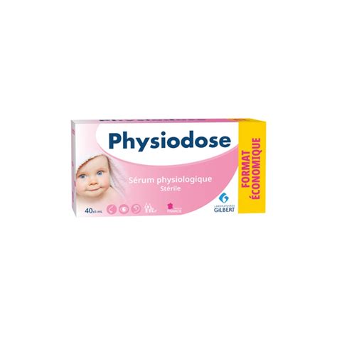 GILBERT Physiodose Sérum Physiologique Doses 40 unidoses de 5ML