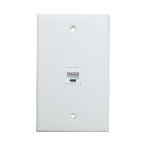 Buy BUPLDET 1 Port CAT6 Ethernet Wall Plate Female To Female 1 Gang