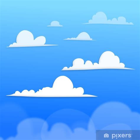 Sticker Dessin animé nuages PIXERS FR