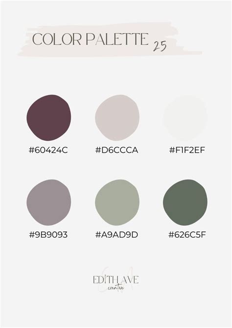 Color Palette 25 Sage Color Palette Violet Color Palette Purple