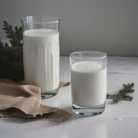 Premium AI Image Glass Of Milk Generative AI