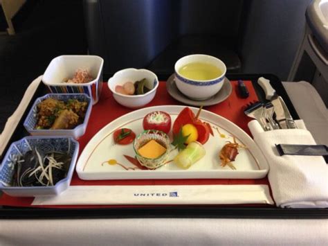 Japanese Meal In United Airlines Business Class Live And Let S Fly