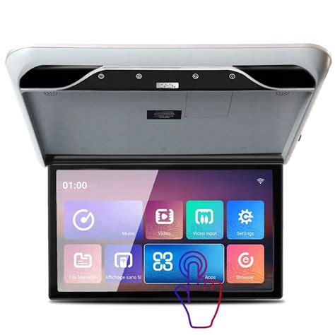 Calowy Monitor Samochodowy Android K Hd Do Monta U Sufitowego Na