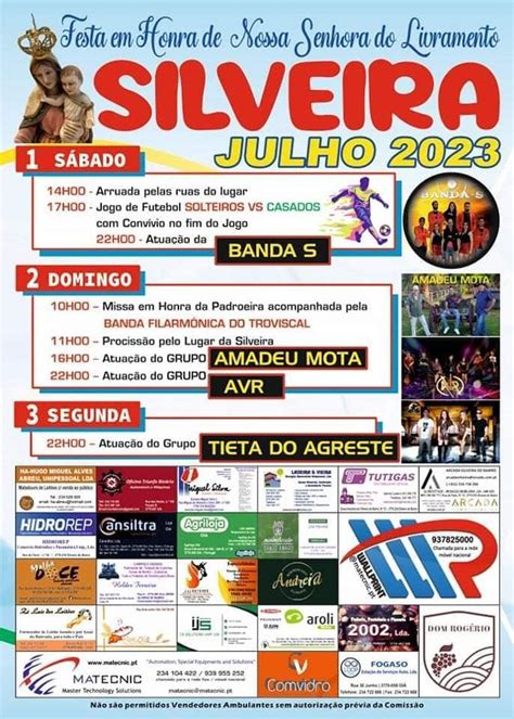 Festa Em Honra De Nossa Senhora Do Livramento 2023 Silveira
