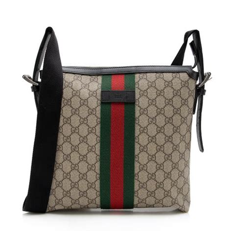 Gucci GG Supreme Web Messenger Bag