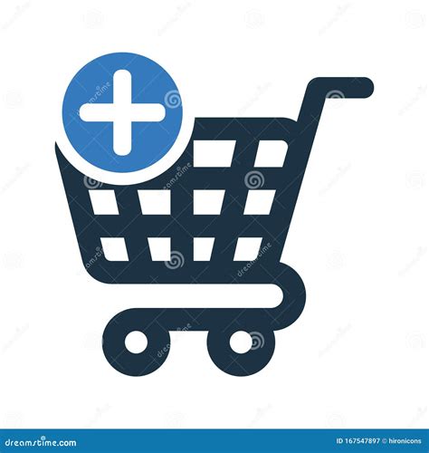 Agregar Al Icono De Carro Agregar Carro De Compra Stock de ilustración