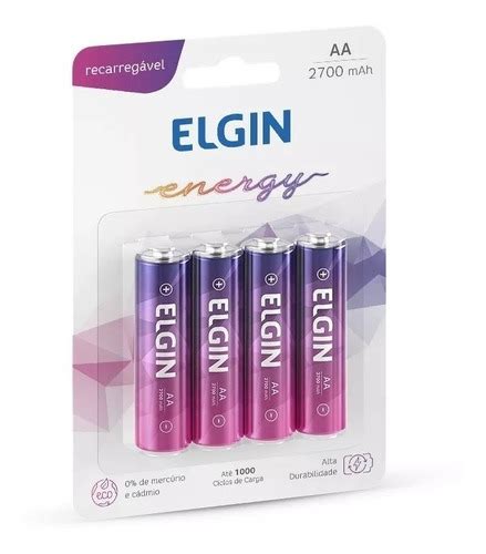 Carreg Pilhas Usb Elgin C Pilhas Pequenas Aa Mah Frete Gr Tis