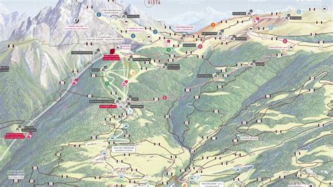 Panoramic Map Merano 2000