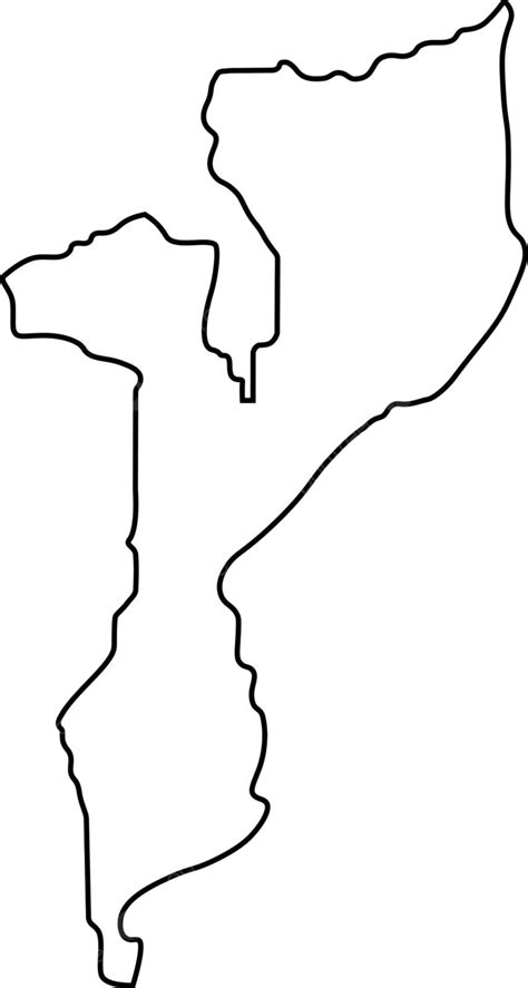 Mapa De Mo Ambique Ilustra O Do Esbo O Do Mapa Vetor Png Mapa
