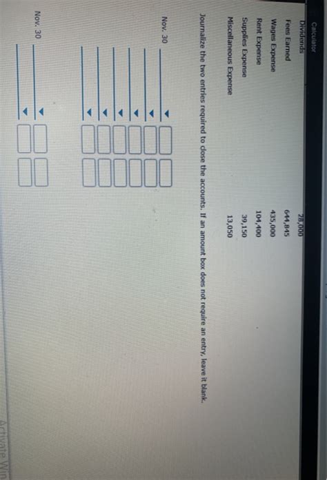Solved Closing Entries After The Accounts Have Been Adjusted Chegg