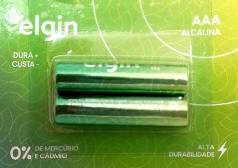 Pilha Alcalina Elgin Blister Pequeno AAA C 2 Unidades Papelaria Criativa