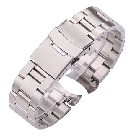 Pulsera De Reloj De Acero Inoxidable Para Hombre Y Mujer De 20mm Y