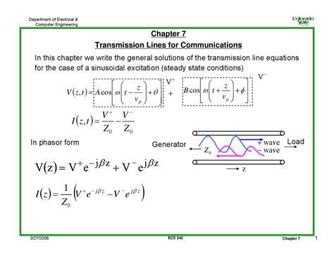 transmission lines for communication lecture notes ece 342 docsity