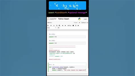 python assert statement quick tutorial shorts youtube
