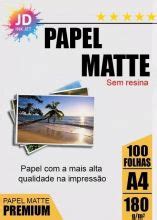 Papel resinado para sublimação