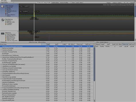updatescreenmanagerandinput spikes in profiler questions and answers unity discussions
