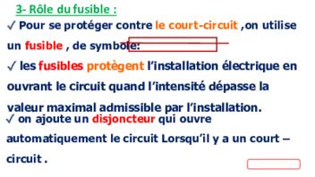 Prévention des dangers du courant électrique Cours 4 AlloSchool