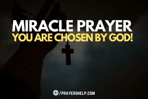 Pray This Miracle Prayer You Will See A Miracle Happen Prayers Help
