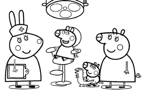 Kolorowanka Peppa U Dentysty Drukuj Kolorowanki Pl
