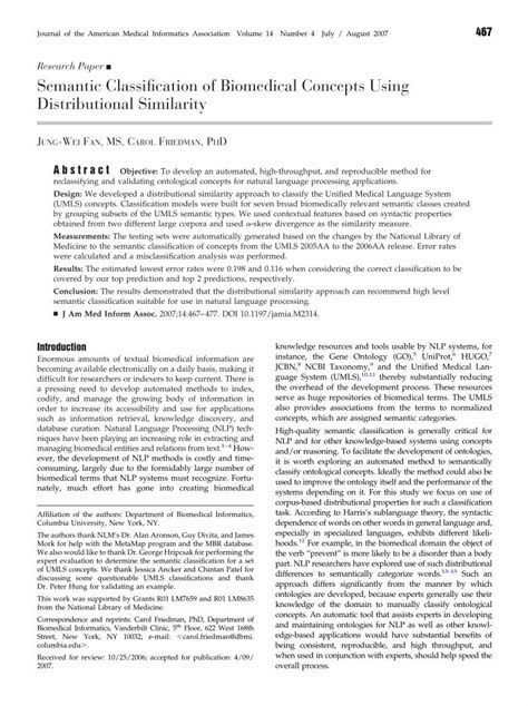 pdf semantic classification of biomedical concepts using distributional similarity dokumen tips