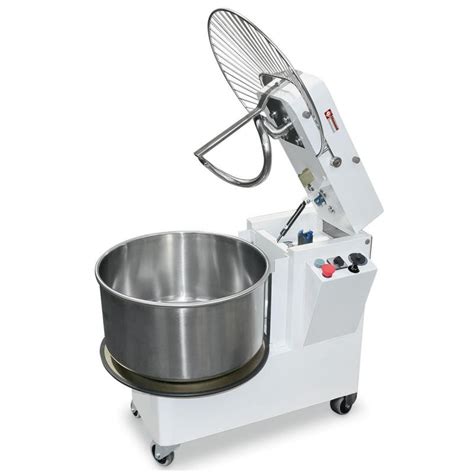 Pétrin à spirale 22 litres tête relevable cuve amovible 2 vitesses