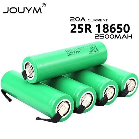 Inr 18650 Batterie Li Ion Rechargeable 2500mAh 3 6V 20a Courant