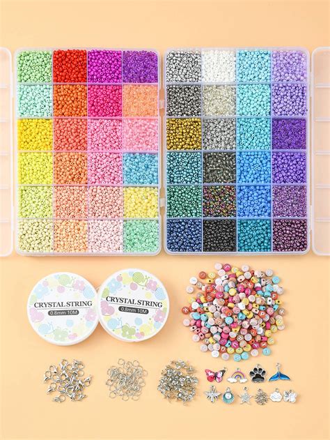 Quefe 10800pcs Clay Beads For Friendship Bracelet Making Kit 108 Colors