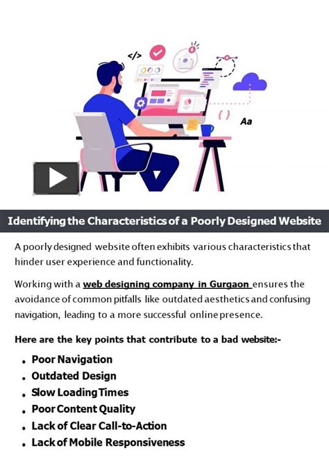 Ppt Identifying The Characteristics Of A Poorly Designed Website