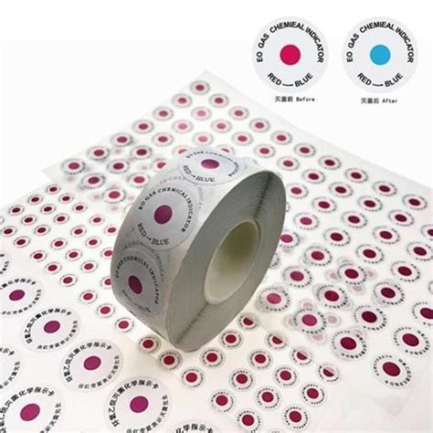 China Customized Ethylen Oxide EO Sterilisation Label Aufkleber