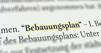 Der Bebauungsplan Richtig Lesen Und Verstehen Infos Bebauungsplan