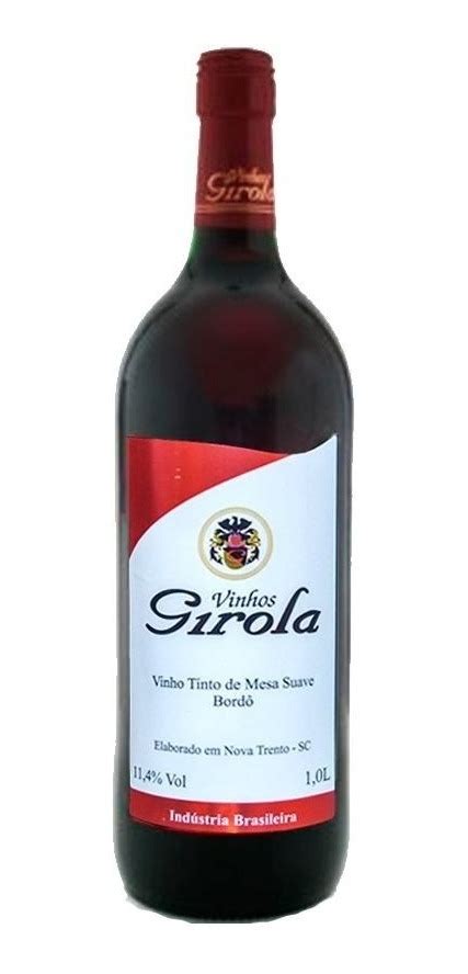 Kit Vinho Girola Tinto De Mesa Suave Bordo Garrafa Litro Mercado