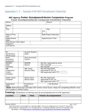 Appendix C 7 Sample FGP SCP Enrollment Doc Template PdfFiller