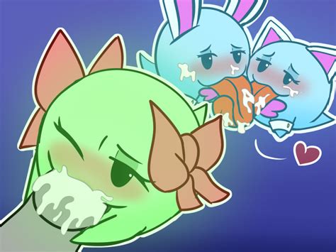 Rule 34 Bodily Fluids Boo Mario Cum Fake Ears Fake Rabbit Ears Fellatio Female Femalefemale