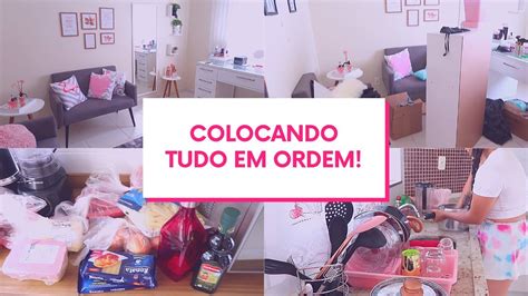 COLOCANDO O ESCRITÓRIO NO LUGAR E FAXINANDO A CASA COMPRINHAS DE