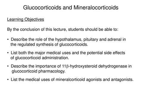 Glucocorticoids And Mineralocorticoids Donald P McDonnell Ph D Ppt