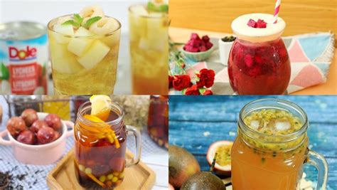 Cách Pha Chế Trà Trái Cây Trà Đào Lạnh Váng Sữa