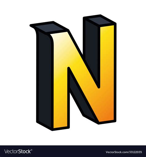 D N Letter Design Royalty Free Vector Image Vectorstock