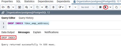 postgresql drop index postgresql 教程 编程字典