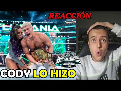 HISTÓRICO CODY RHODES DERROTA a ROMAN REIGNS y es el NUEVO CAMPEÓN