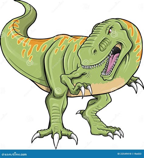 Vetor De T Rex Do Dinossauro Do Tyrannosaurus Ilustração do Vetor