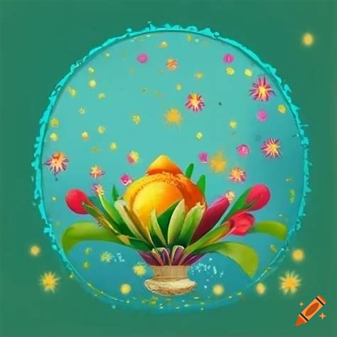 Nowruz Celebration Greeting Card On Craiyon