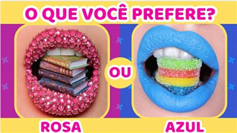 O QUE VOCÊ PREFERE ROSA OU AZUL JOGO DAS ESCOLHAS Lolo Quiz
