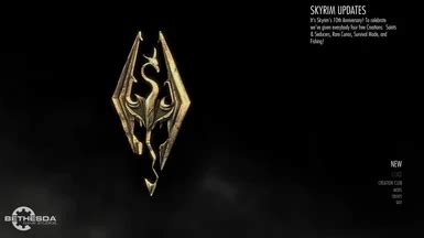 Main Menu Spinning Skyrim Emblem At Skyrim Special Edition Nexus Mods